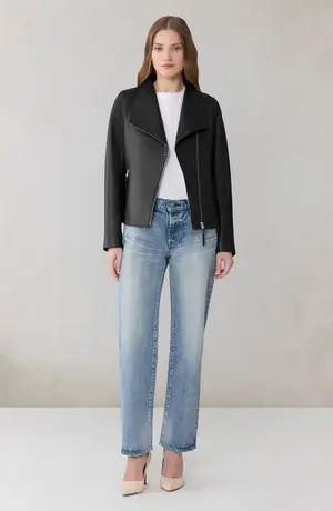 Soia & Kyo Catherine Leather Moto Jacket