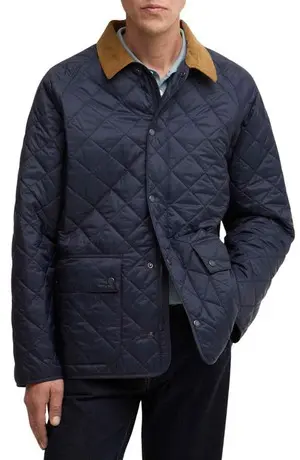 Barbour City Bedale Diamond Quilted Puffer Jacket - Navy