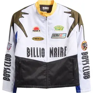 BILLIONAIRE BOYS CLUB Mercer Motorcycle Jacket - White