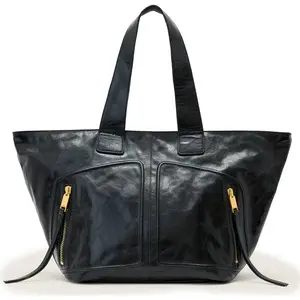 ALLSAINTS Jean Rey Leather Tote - Black