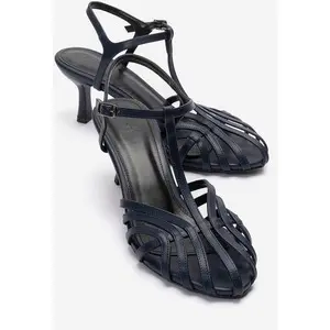 PROLOGUE SHOES Strappy Sandal - Navy