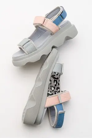 PROLOGUE SHOES Tedy Velcro Strap Sandal - Multi
