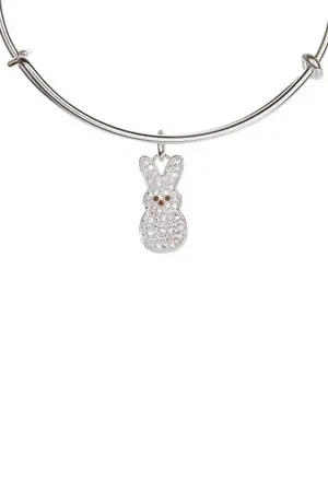 ALEX AND ANI Peeps Pave Crystal Bunny Charm Bangle