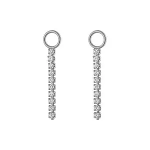 OUTOFOFFICE Multi Pavé Earring Charm - Silver