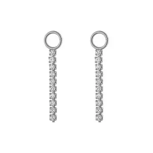 OUTOFOFFICE Multi Pavé Earring Charm - Silver