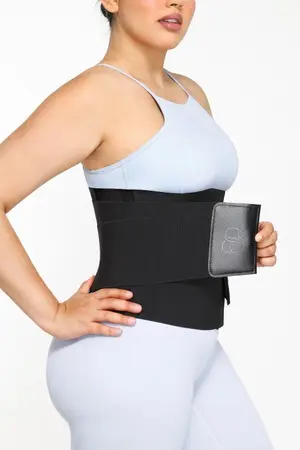 SHAPELLX Airslim Triple Compression Latex Waist Trainer - Black