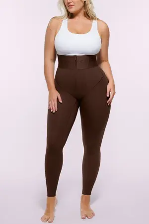 SHAPELLX Bare Essentials Airslim High-waisted Full-length Shaping Leggings - Brown