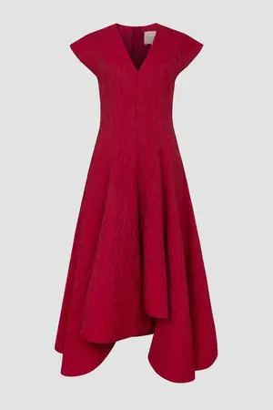 ROKSANDA Sapha Textured Midi Dress