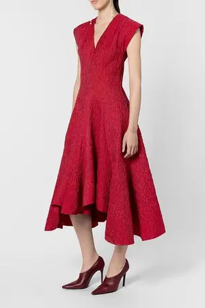 ROKSANDA Sapha Textured Midi Dress