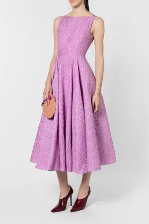 ROKSANDA Tera Cloque Textured Midi Dress