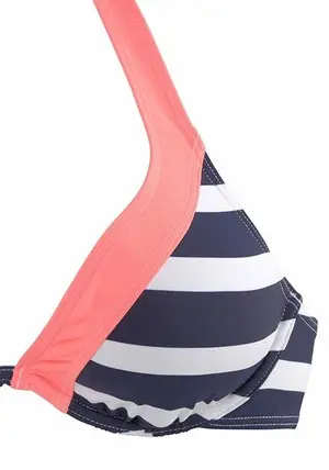 LASCANA Striped Underwire Bikini Top