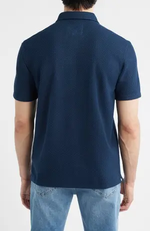 Johnston & Murphy Linden Textured Short Sleeve Button-up Shirt