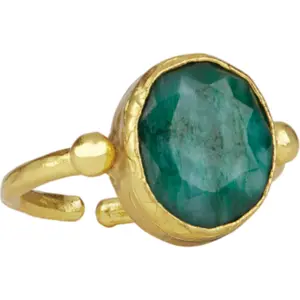 OTTOMAN HANDS Siena Cocktail Ring - Emerald