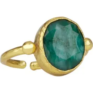 OTTOMAN HANDS Siena Cocktail Ring - Emerald