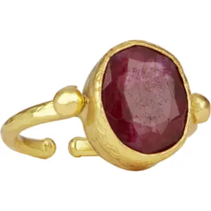 OTTOMAN HANDS Siena Cocktail Ring - Ruby