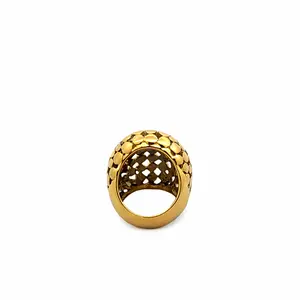 GEMINI JEWELRY Textured Dome Statement Ring
