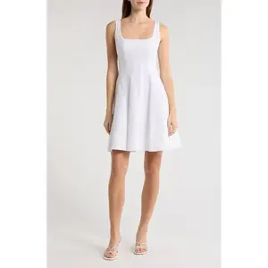 Staud Wells Stretch Cotton Minidress