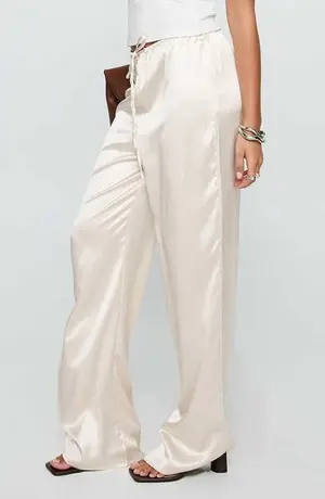 Princess Polly Soul Star Satin Wide Leg Pants
