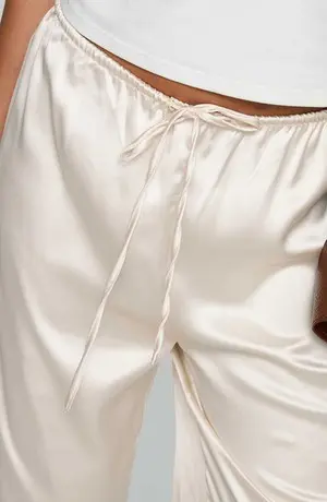 Princess Polly Soul Star Satin Wide Leg Pants
