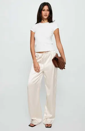 Princess Polly Soul Star Satin Wide Leg Pants
