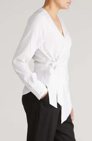 Universal Standard Beacon Wrap Top - White
