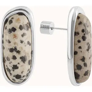 JOIANA JEWELRY Kaia Stone Earrings - Dune/silver