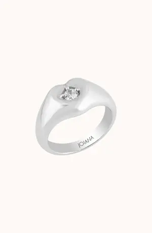 JOIANA JEWELRY Sweetheart Ring - White Silver