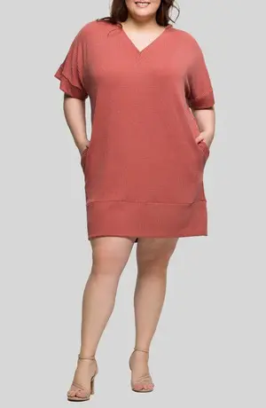 24seven Comfort Apparel Stretch Day Dresses