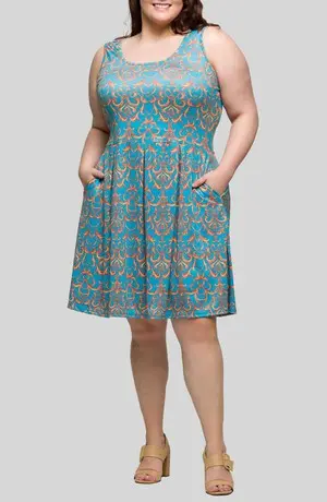24seven Comfort Apparel Pocket Dresses