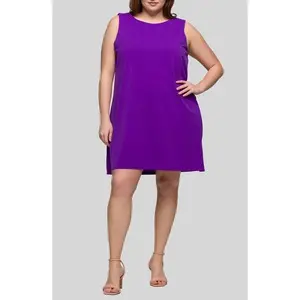 24seven Comfort Apparel Round Neck Day Dresses