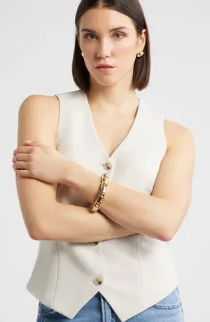 Nordstrom Bold Link Stretch Bracelet - Gold