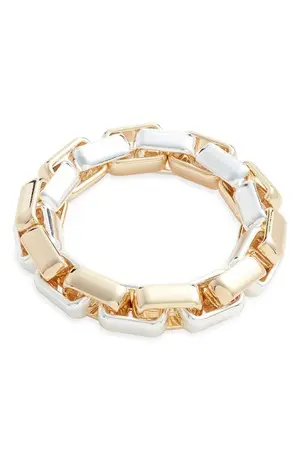 Nordstrom Bold Link Stretch Bracelet - Goldilver