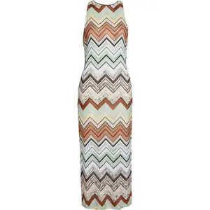Zigzag Woven Midi Dresses