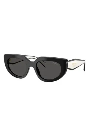 Prada 54mm Oval Sunglasses