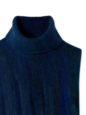 Eric Bompard Roll-neck Ribbed-knit Bib