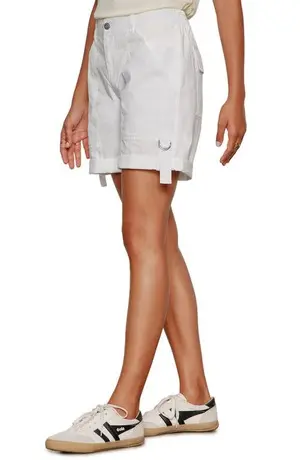 Sanctuary Stretch Cotton Shorts - White