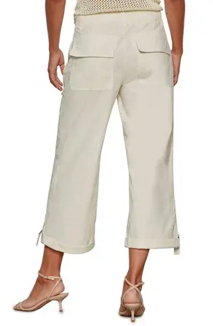 Sanctuary Stretch Cotton Cargo Pants - Washed Lemon Yellow