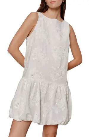 Sanctuary Cotton Eyelet Mini Dress