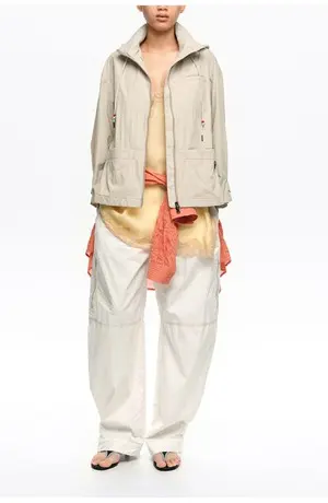 Bimba Y Lola Fluid A-line Trench - Stone