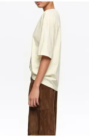 Bimba Y Lola Floral Logo T-shirt - Ivory