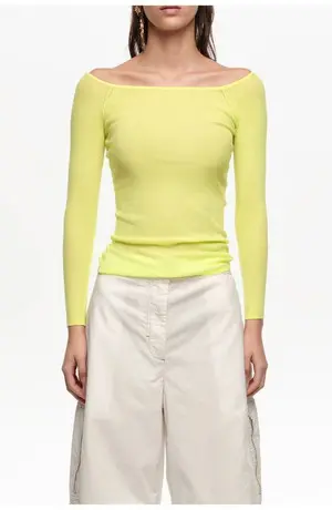 Bimba Y Lola Ribbed Sweater - Lime