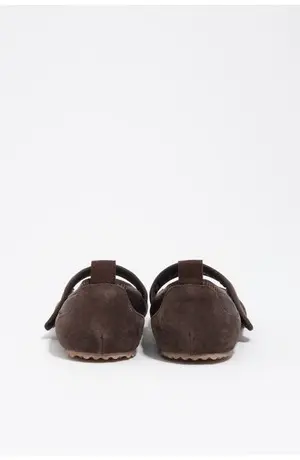 Bimba Y Lola Velcro Ballerina Sneaker - Chocolate