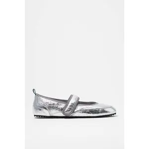 Bimba Y Lola Velcro Ballerina Sneaker - Silver