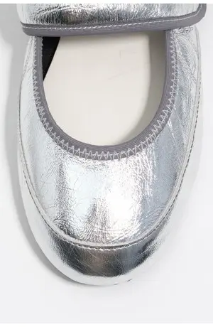 Bimba Y Lola Velcro Ballerina Sneaker - Silver