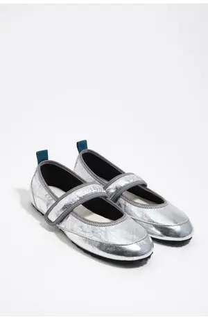 Bimba Y Lola Velcro Ballerina Sneaker - Silver