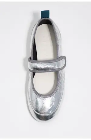 Bimba Y Lola Velcro Ballerina Sneaker - Silver