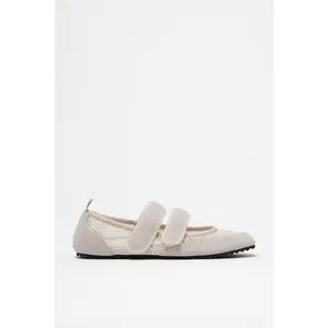 Bimba Y Lola Sporty Ballerina Sneakers With Suede And Mesh Construction