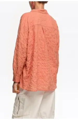 Bimba Y Lola Embossed Cotton Shirt