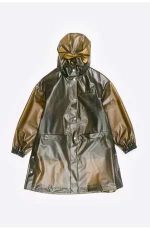 Bimba Y Lola Transparent A-line Trench Coat - Olive