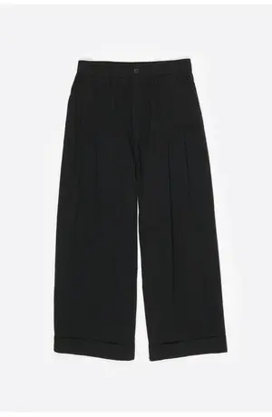 Bimba Y Lola Textured Bell-bottom Trousers - Black